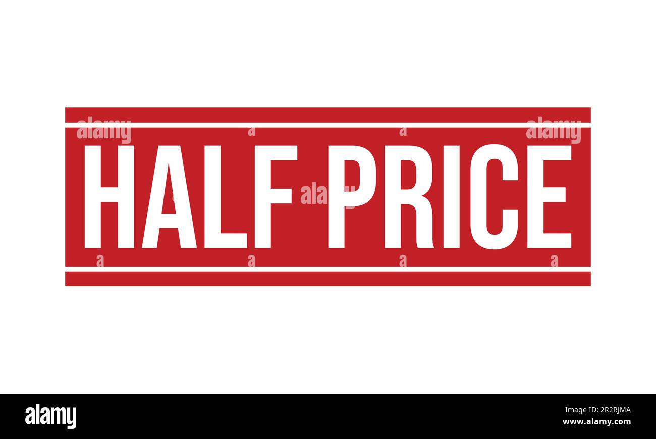 Half price rubber stamp Stock Vector Images - Alamy