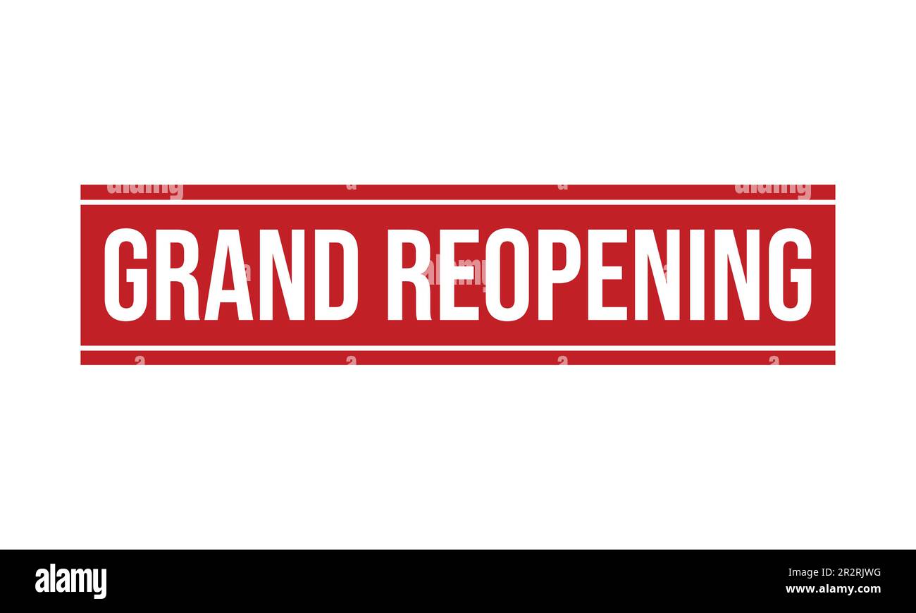 Grand reopening stamp hi-res stock photography and images - Alamy