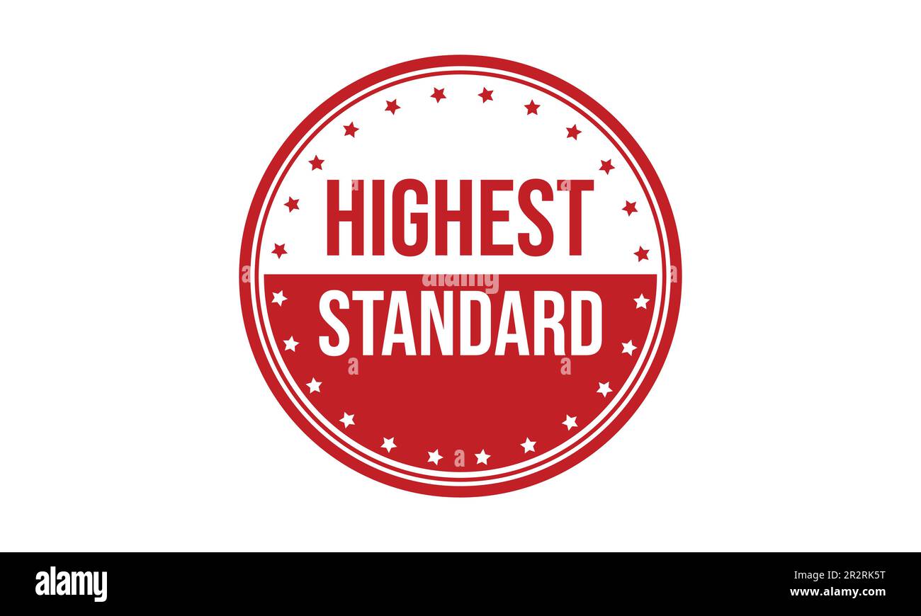 Highest standard Stock Vector Images - Alamy