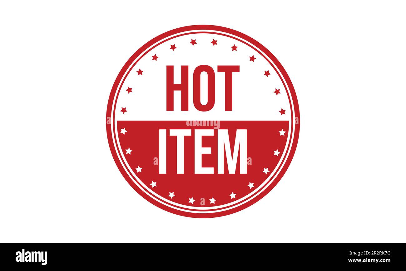 Hot Item Rubber Stamp Seal Vector Stock Vector Image & Art - Alamy