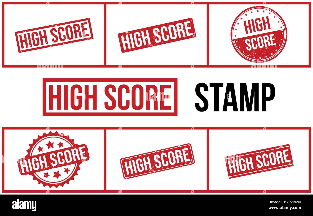 High score stamp hi-res stock photography and images - Alamy