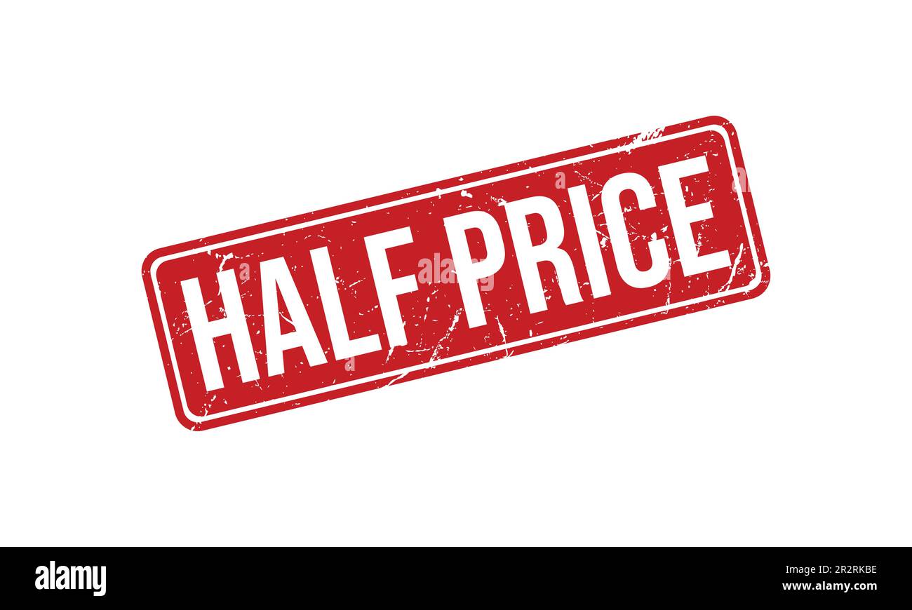 Half Price Rubber Stamp Seal Vector Stock Vector Image & Art - Alamy