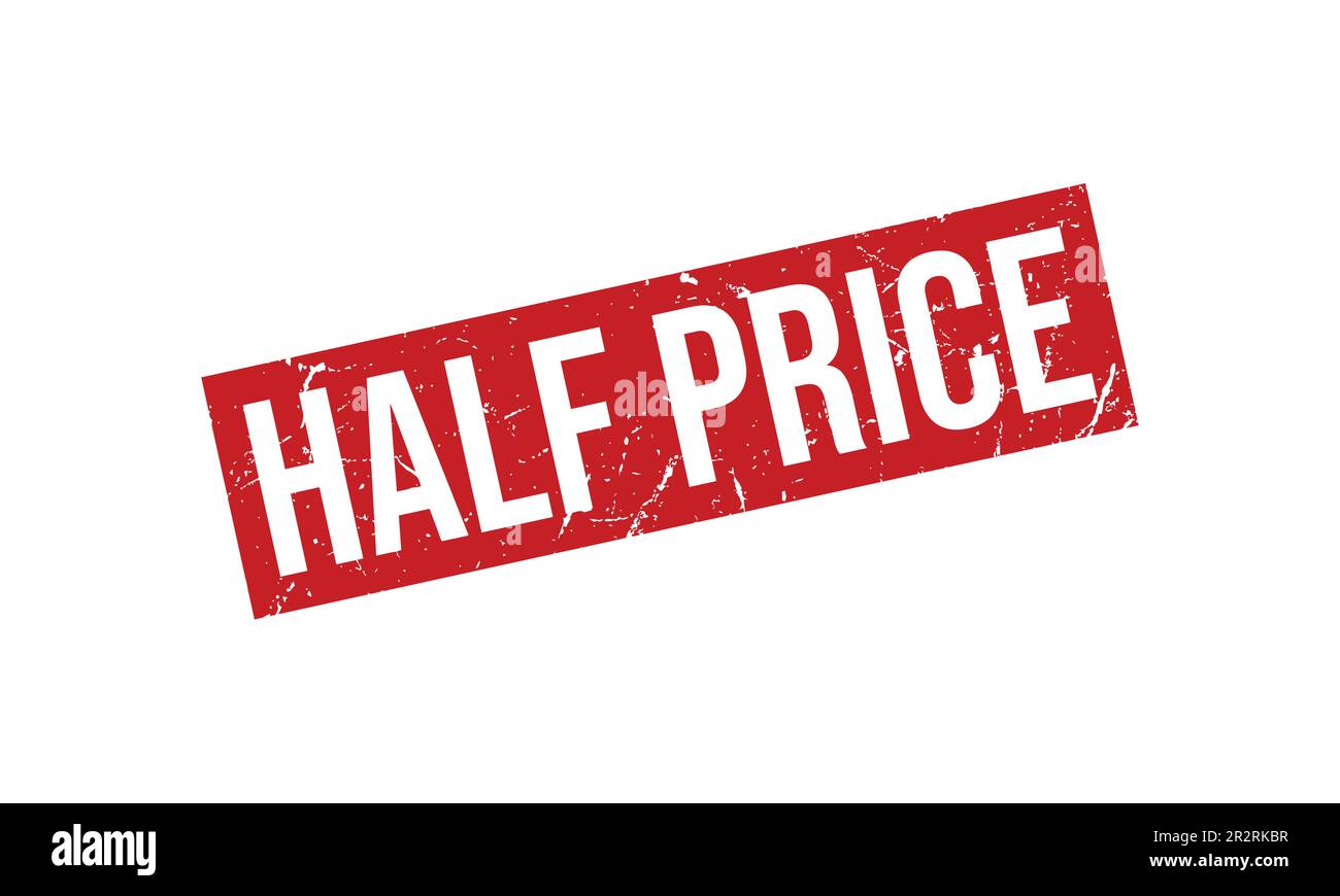 Half Price Rubber Stamp Seal Vector Stock Vector Image & Art - Alamy