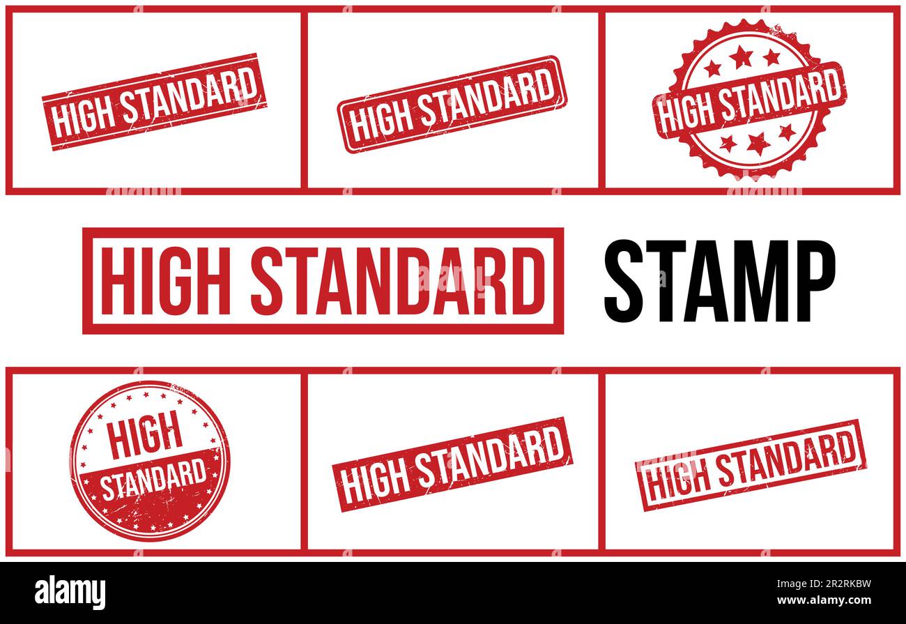 High Standard Rubber Stamp Set Vector Stock Vector Image & Art - Alamy