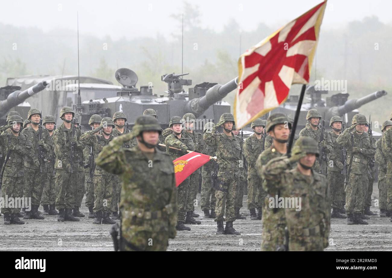 The foundation anniversary ceremony of Ground Self‐Defense Force; Japan ...