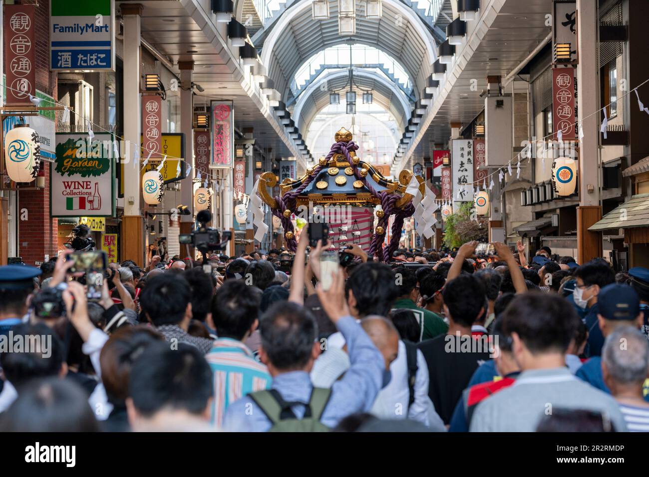 General view, Asakusa Sanja Matsuri is an annual festival which takes ...