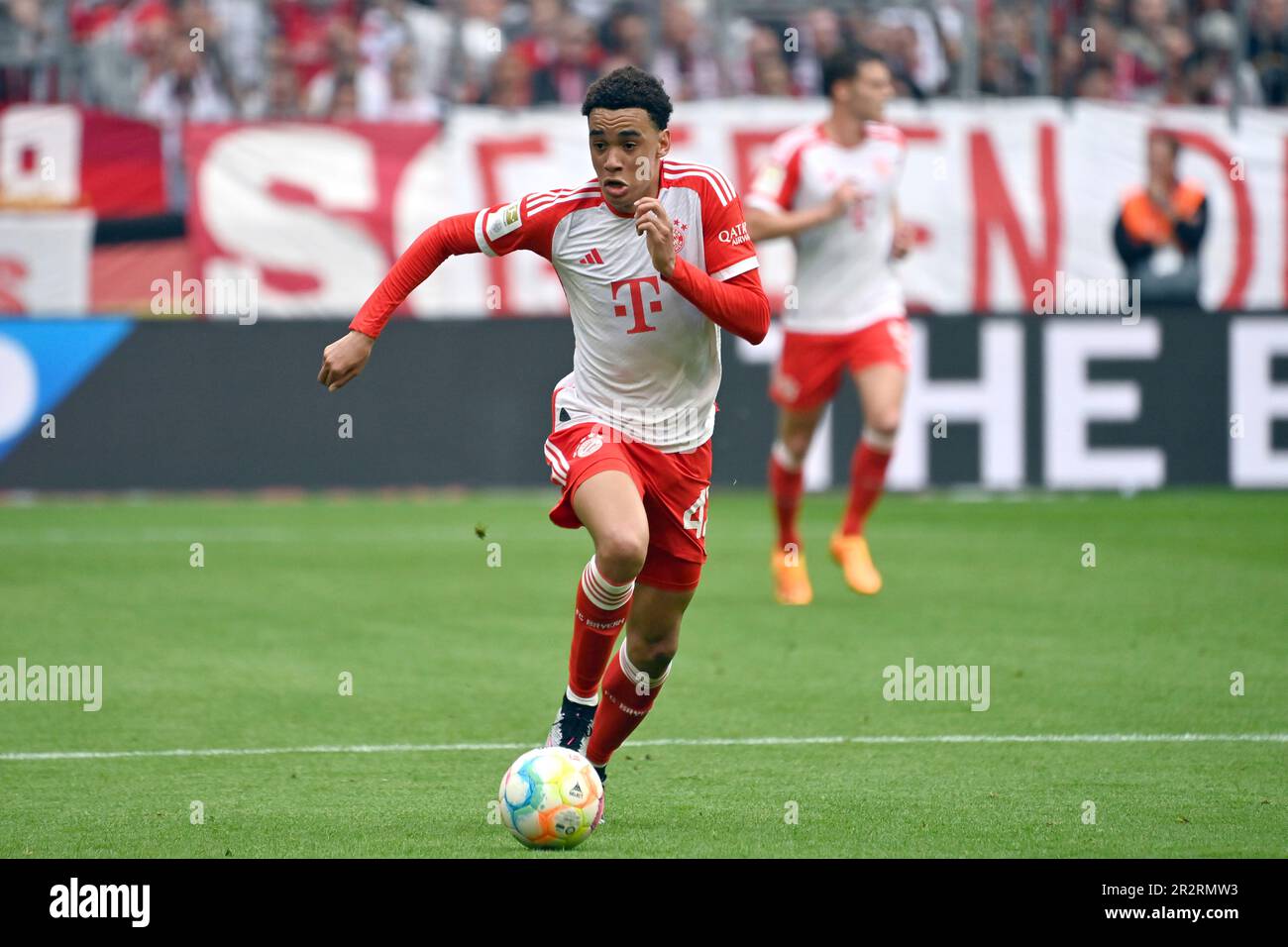 Munich, Deutschland. 20th May, 2023. Jamal MUSIALA (FC Bayern Munich ...