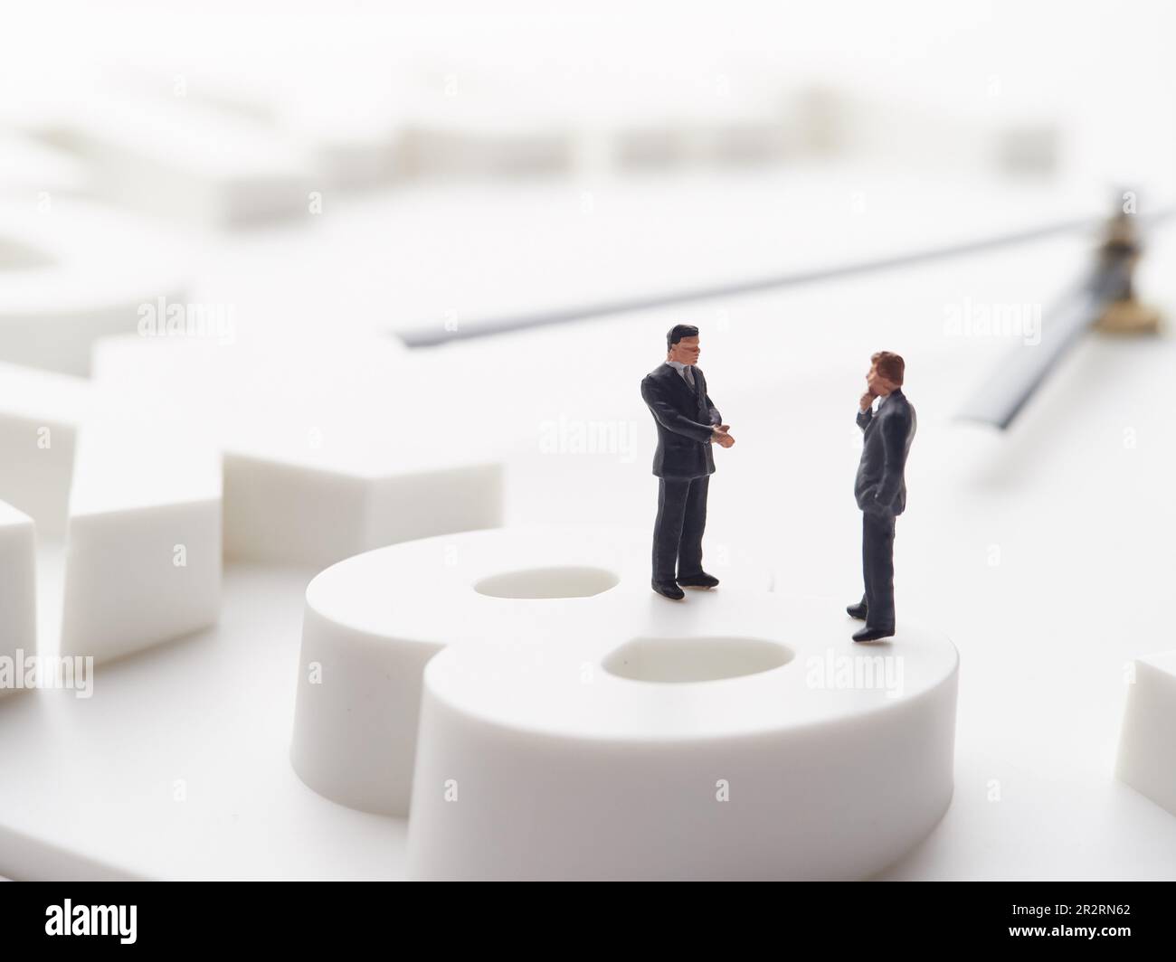 Miniature figure businessman standing hi-res stock photography and ...