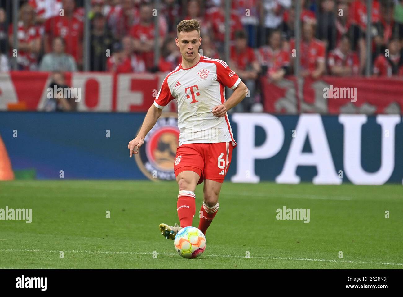 Munich, Deutschland. 20th May, 2023. Joshua KIMMICH (FC Bayern Munich), action, single action ...
