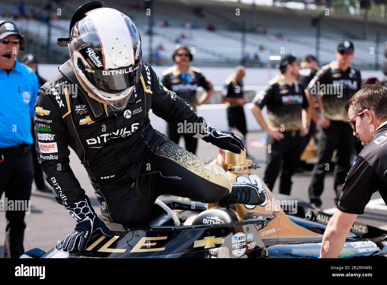 Indianapolis, United States. 20th May, 2023. Ed Carpenter (33) waits to ...
