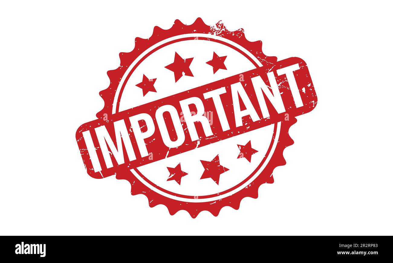 Important Rubber Stamp Seal Vector Stock Vector Image & Art - Alamy