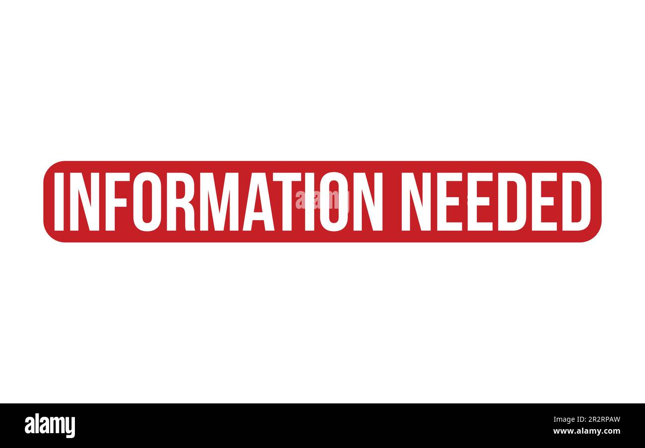Information needed seal hi-res stock photography and images - Alamy