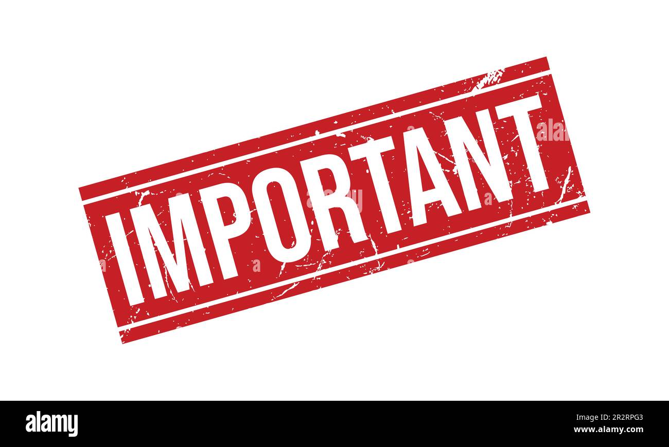 Important Rubber Stamp Seal Vector Stock Vector Image & Art - Alamy