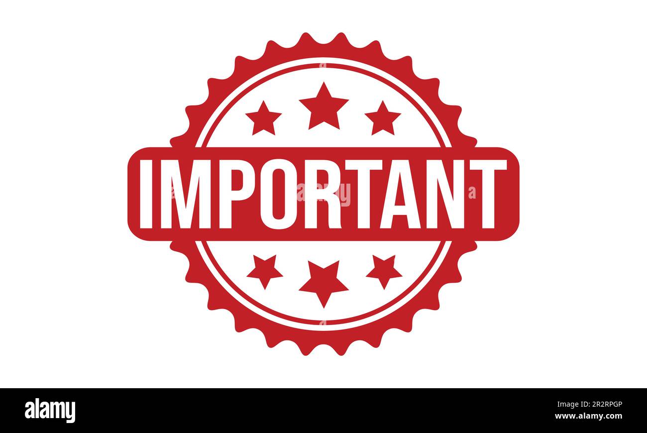 Important Rubber Stamp Seal Vector Stock Vector Image & Art - Alamy