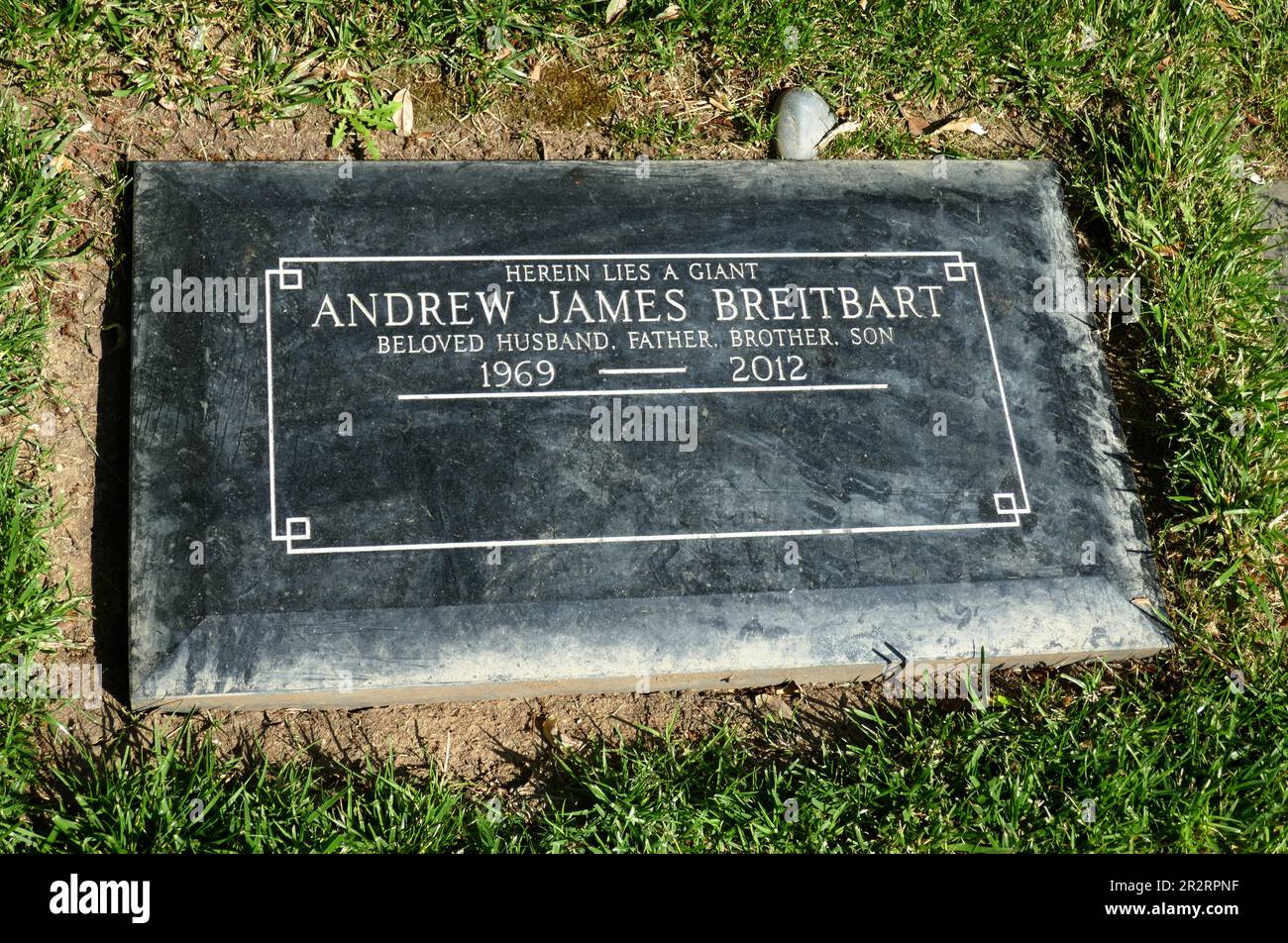 Los Angeles, California, USA 18th May 2023 Andrew Breitbart Grave in ...
