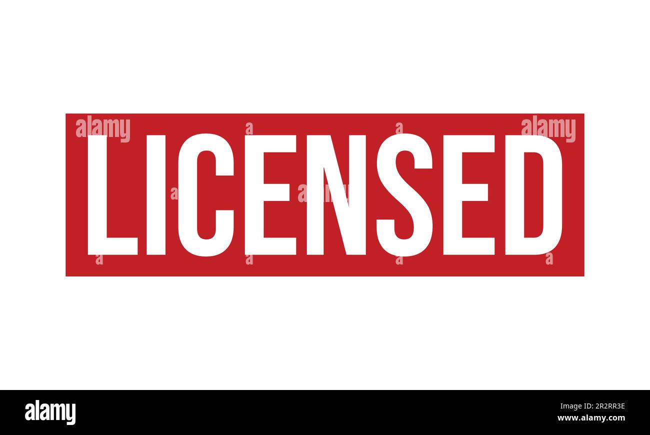 Licensed word Stock Vector Images - Alamy