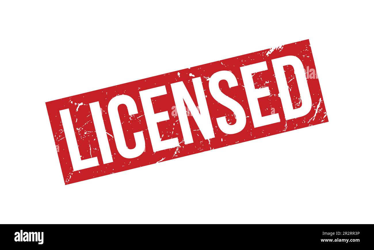 Licensed rubber stamp Cut Out Stock Images & Pictures - Alamy