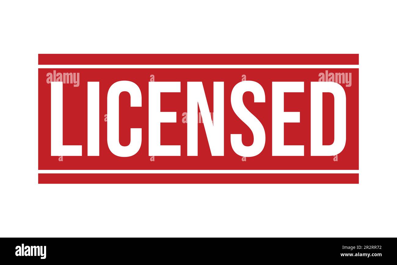 Licensed word Stock Vector Images - Alamy