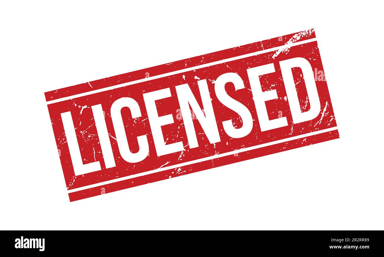 Licensed rubber stamp Cut Out Stock Images & Pictures - Alamy