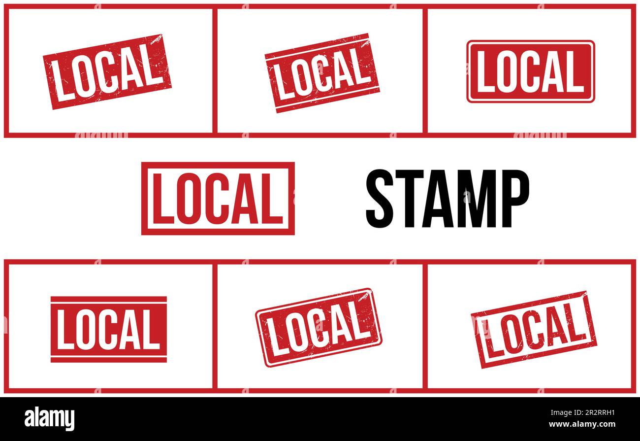 Local Rubber Stamp Set Vector Stock Vector Image & Art - Alamy