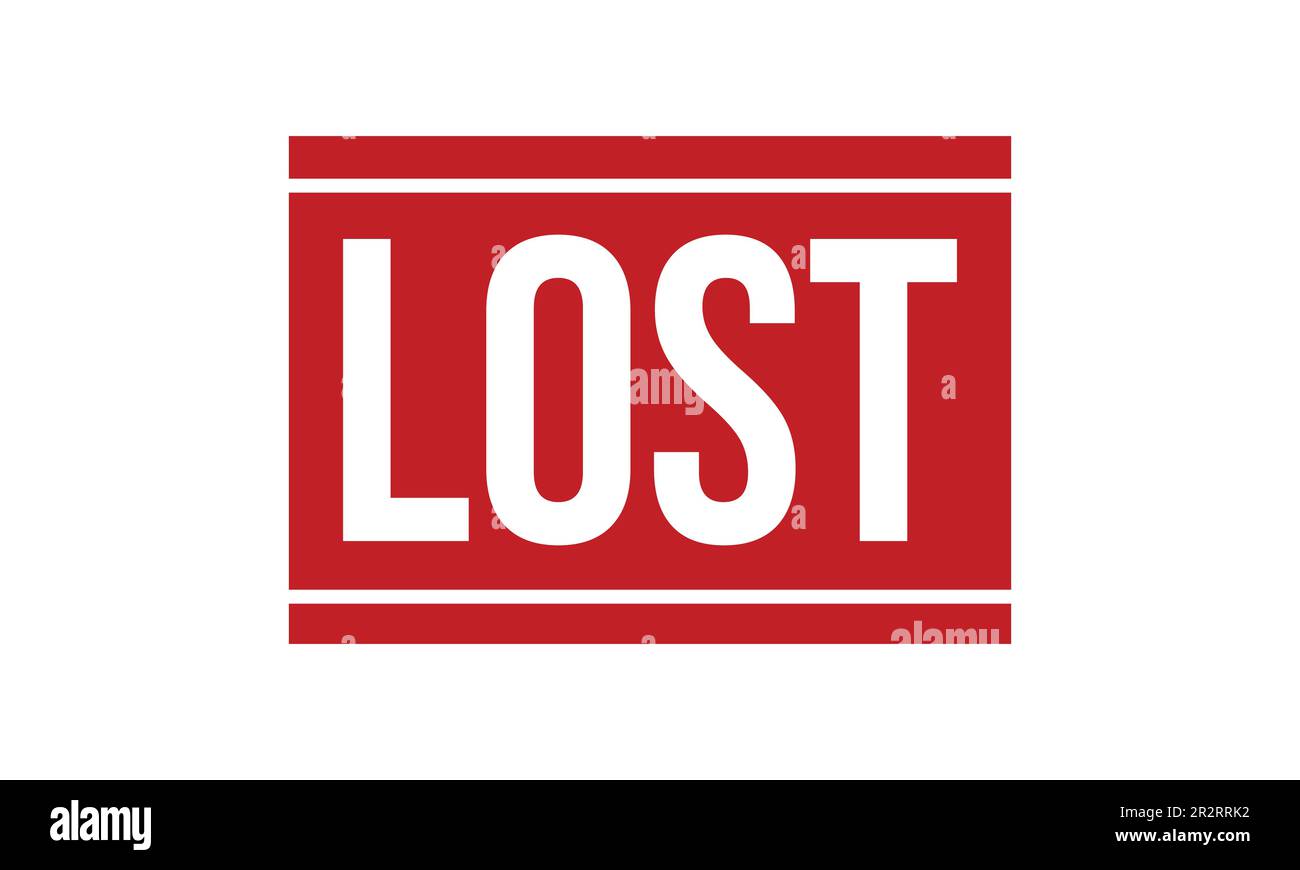 Lost Rubber Stamp Seal Vector Stock Vector Image & Art - Alamy