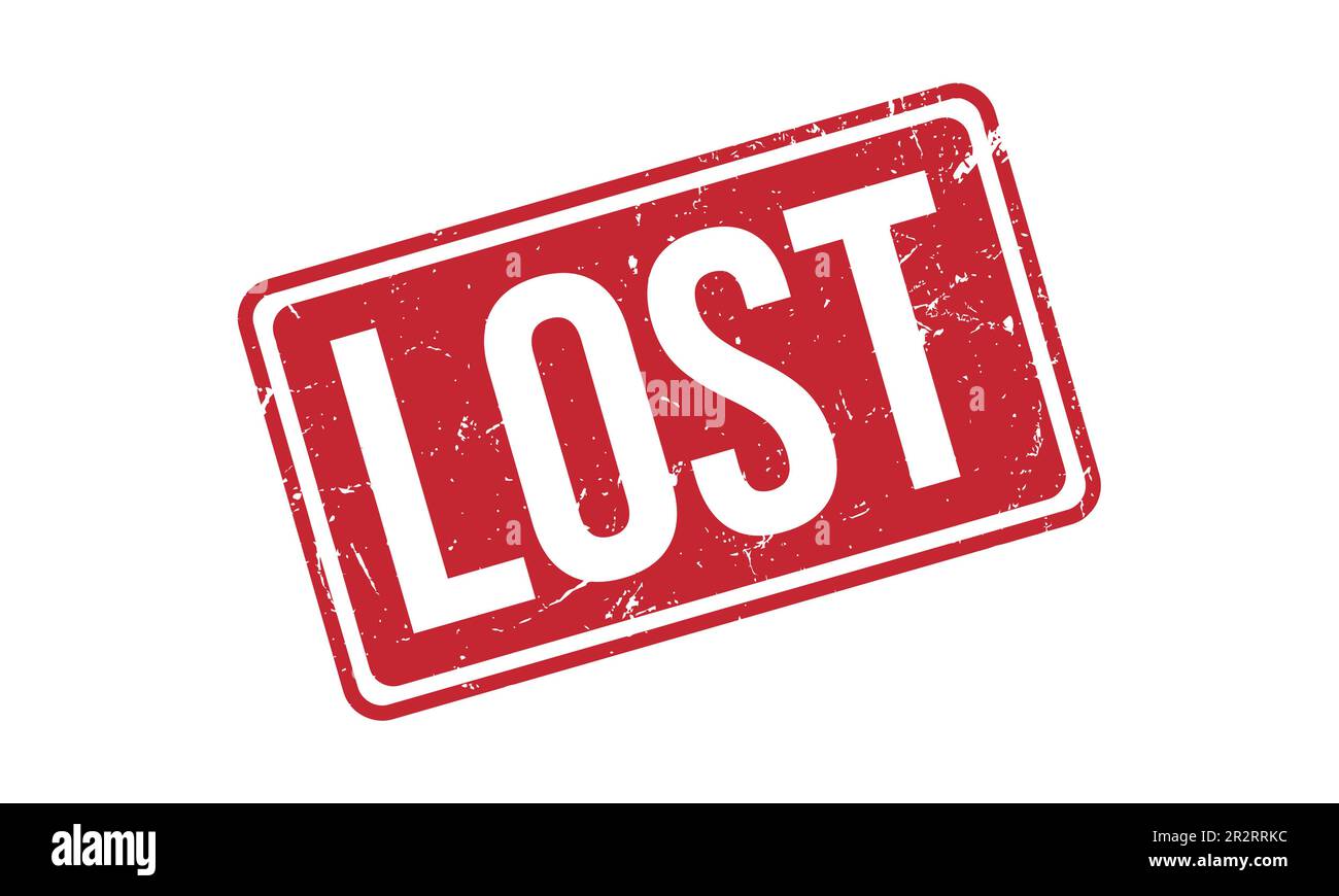 Lost Rubber Stamp Seal Vector Stock Vector Image & Art - Alamy
