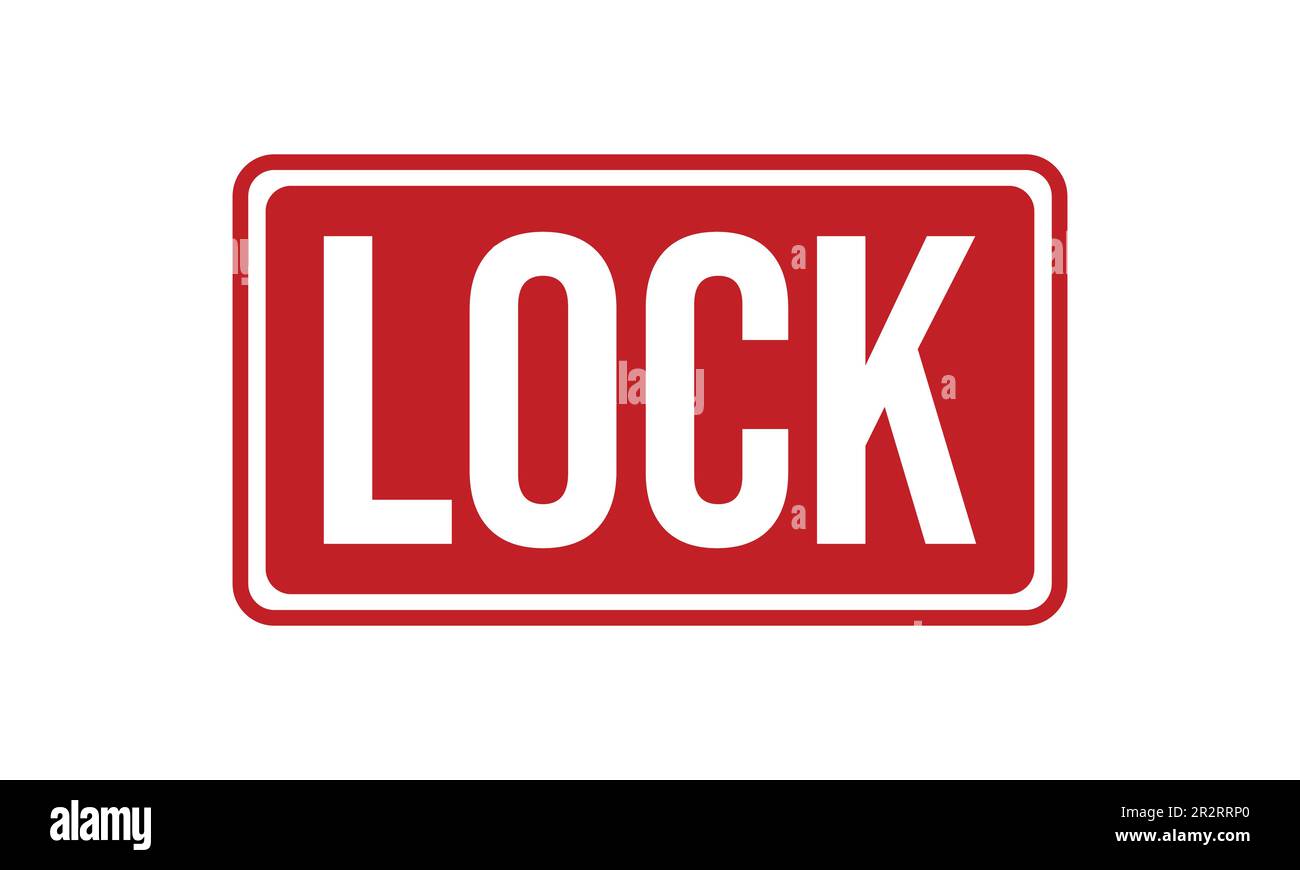 Lock rubber stamp Stock Vector Images - Alamy