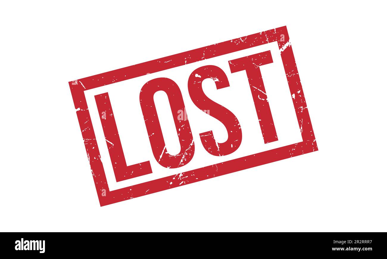 Lost Rubber Stamp Seal Vector Stock Vector Image & Art - Alamy