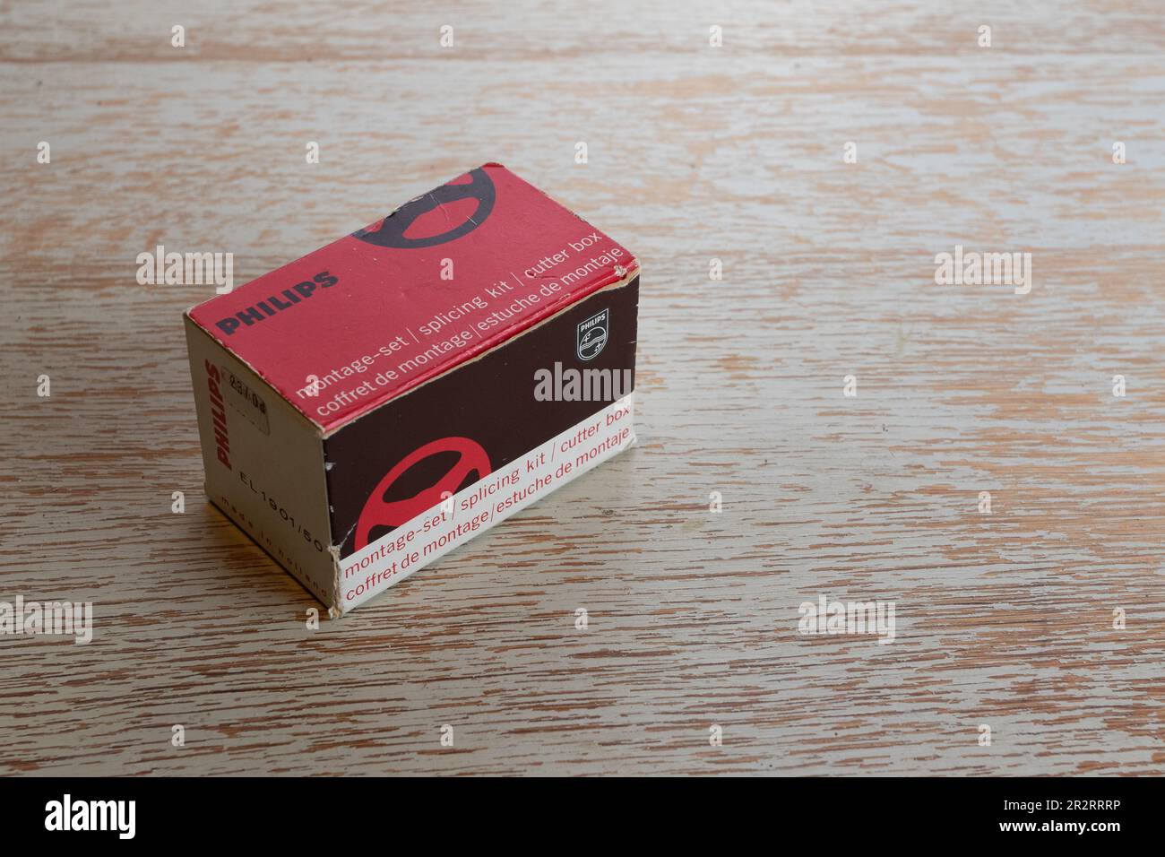 1960s? Philips editing kit for 1/4" magnetic audio tape Stock Photo - Alamy