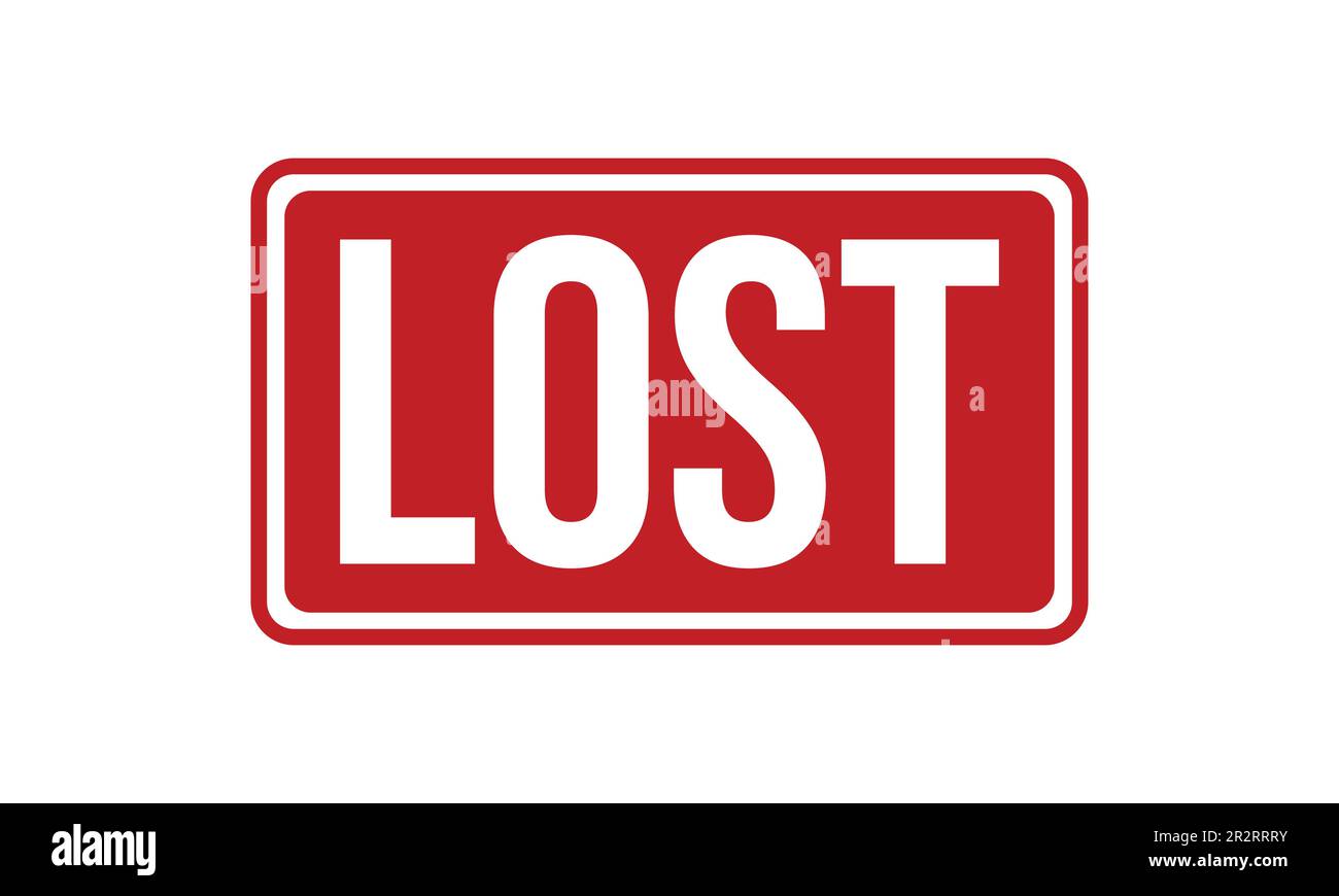 Lost Rubber Stamp Seal Vector Stock Vector Image & Art - Alamy