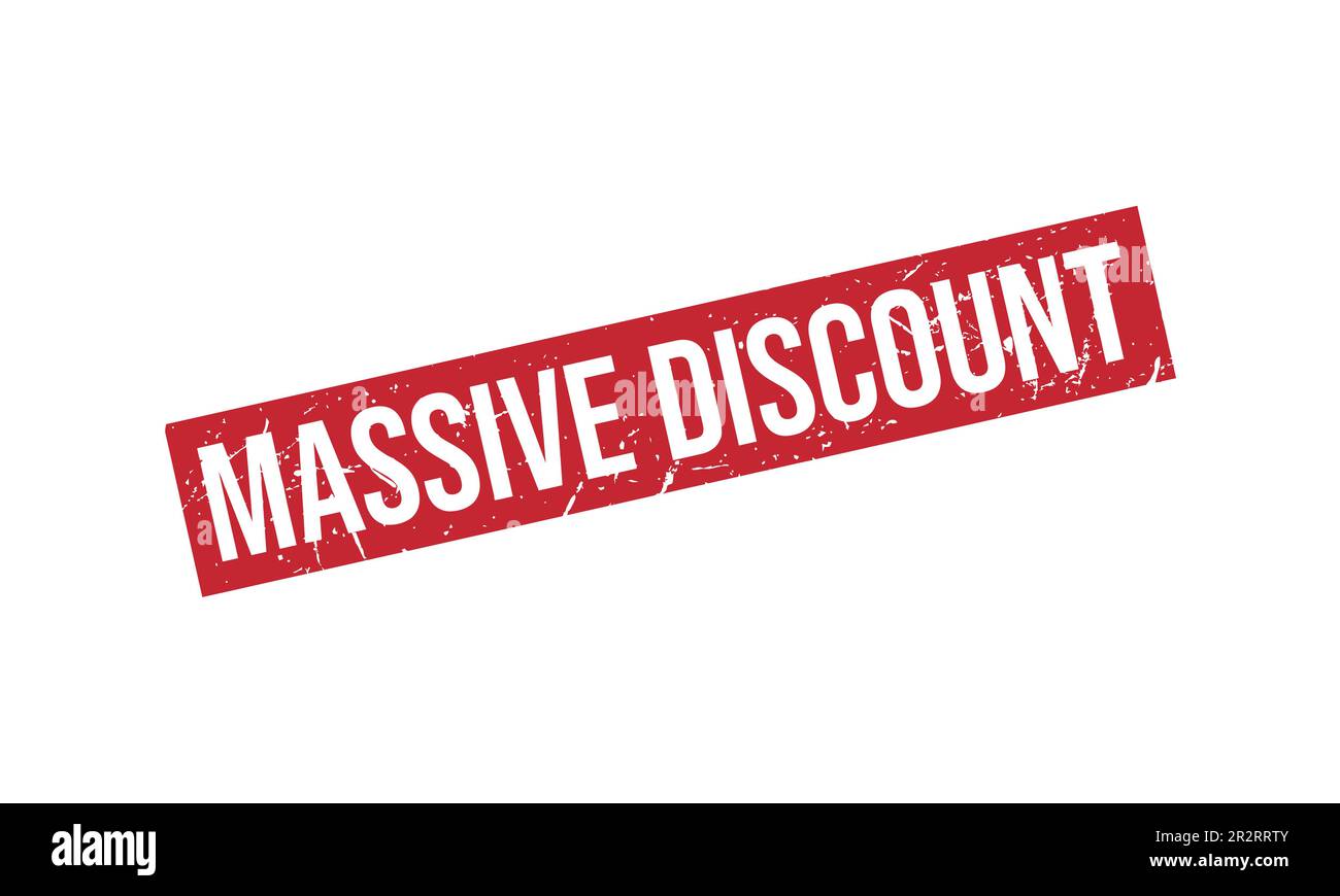 Massive Discount Rubber Stamp Seal Vector Stock Vector Image & Art - Alamy