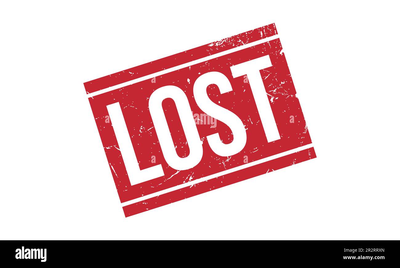 Lost Rubber Stamp Seal Vector Stock Vector Image & Art - Alamy