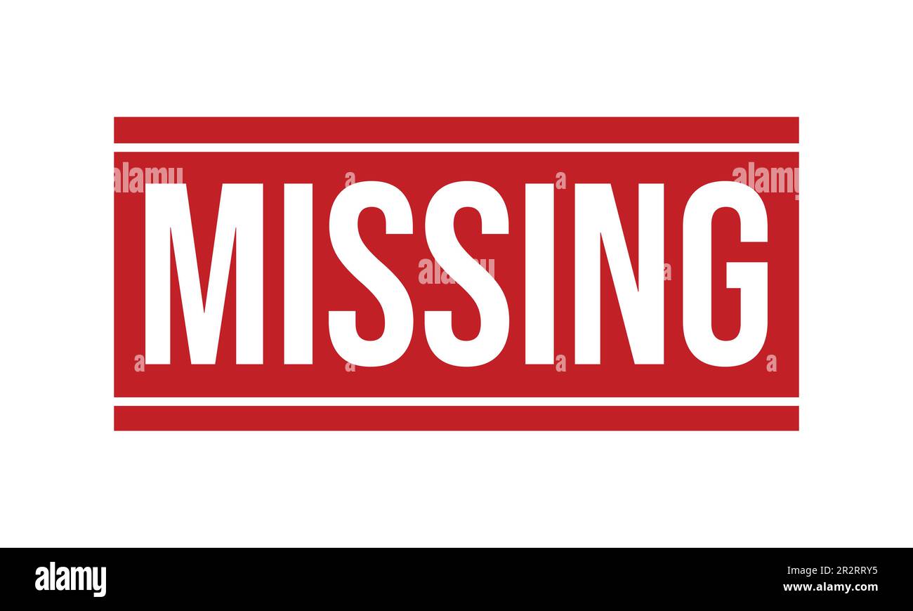 Missing Rubber Stamp Seal Vector Stock Vector Image & Art - Alamy