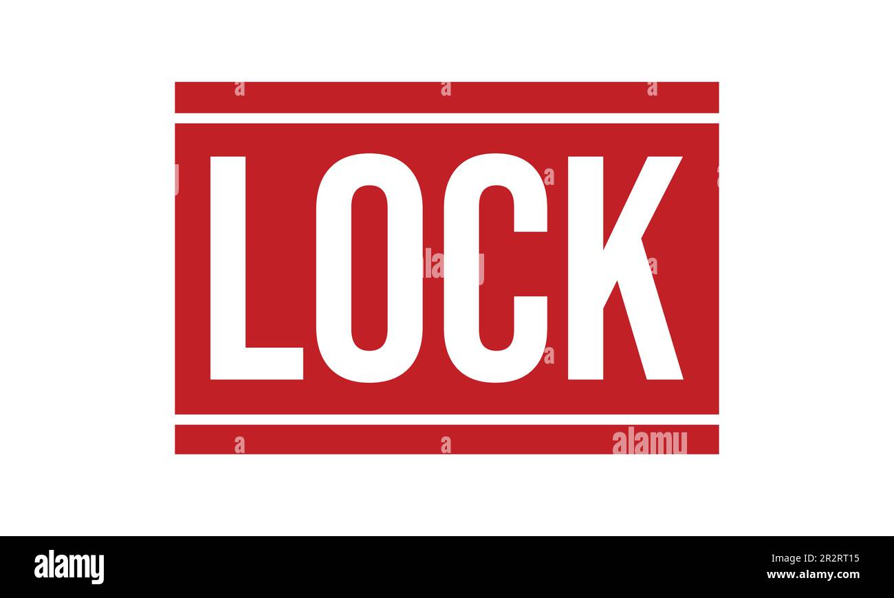 LOCK Rubber Stamp Seal Vector Stock Vector Image & Art - Alamy