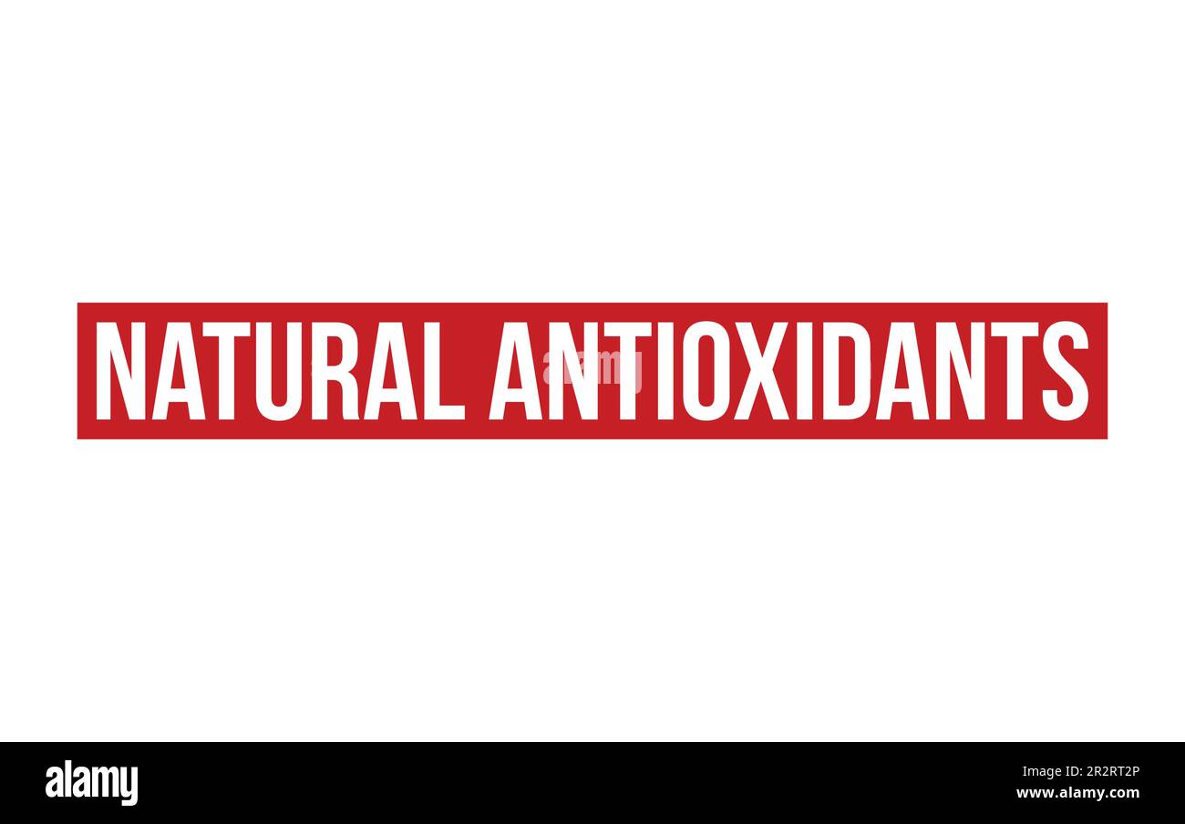 Red Natural Antioxidants Rubber Stamp Seal Vector Stock Vector Image ...