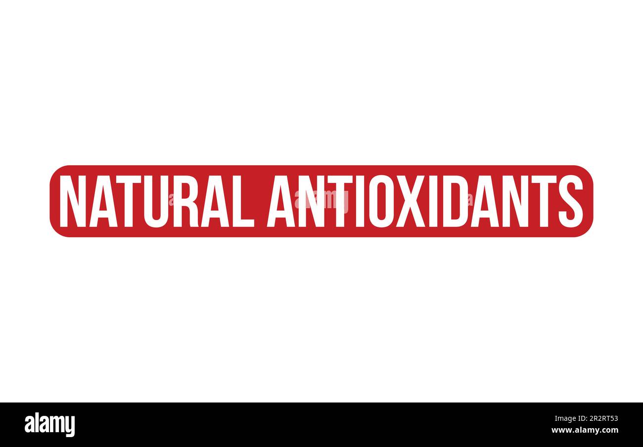 Red Natural Antioxidants Rubber Stamp Seal Vector Stock Vector Image ...