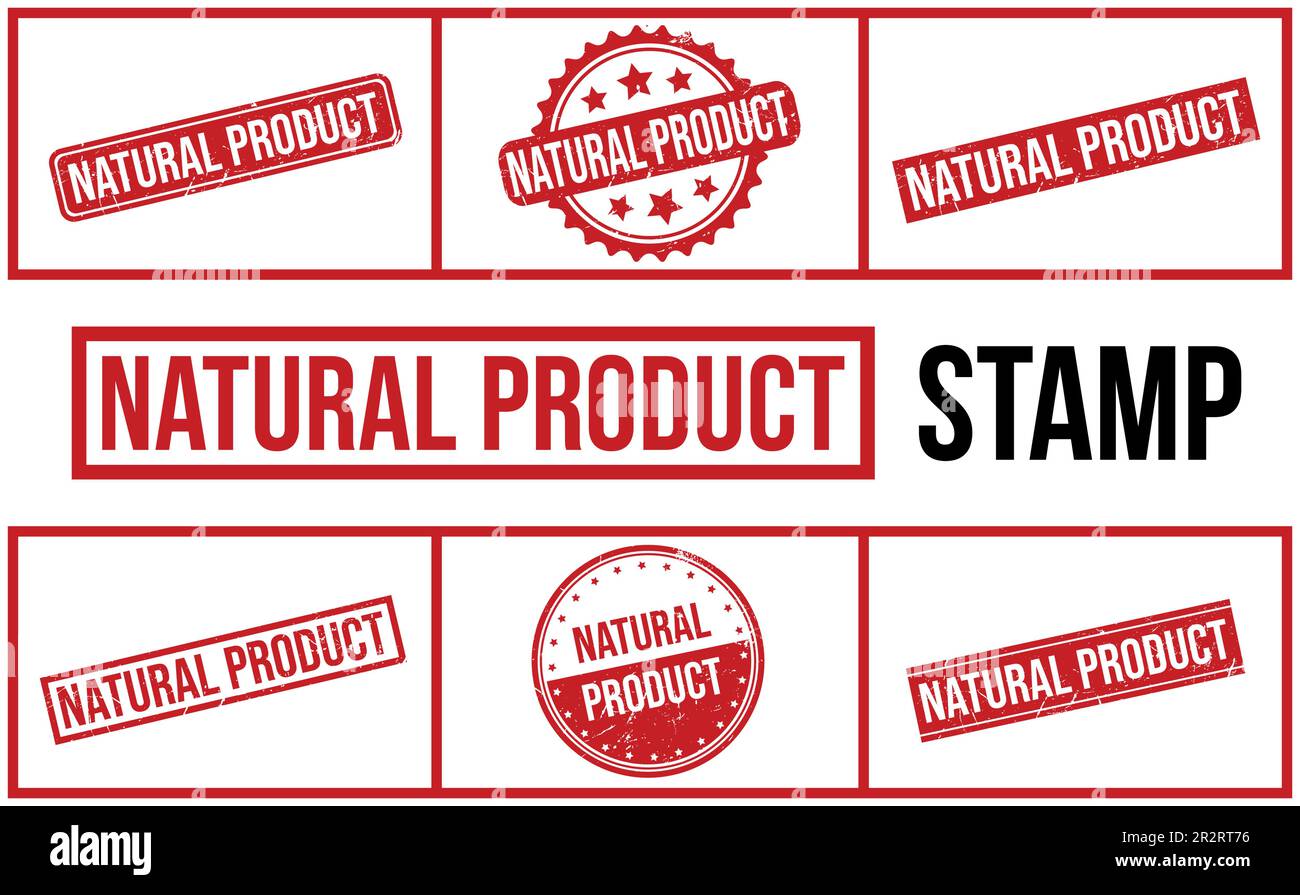 Natural Product Rubber Stamp Set Vector Stock Vector Image & Art - Alamy