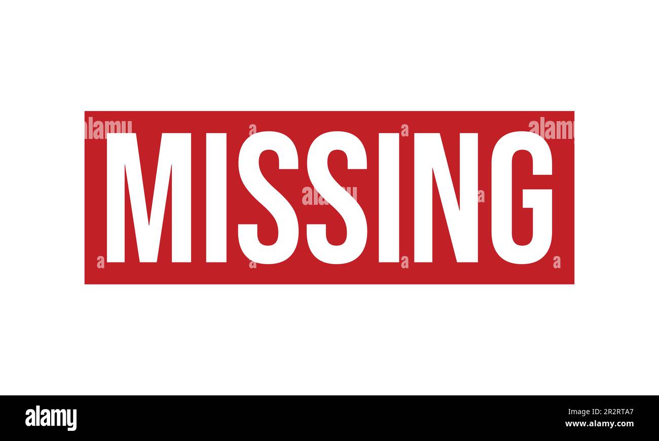 Missing Rubber Stamp Seal Vector Stock Vector Image & Art - Alamy