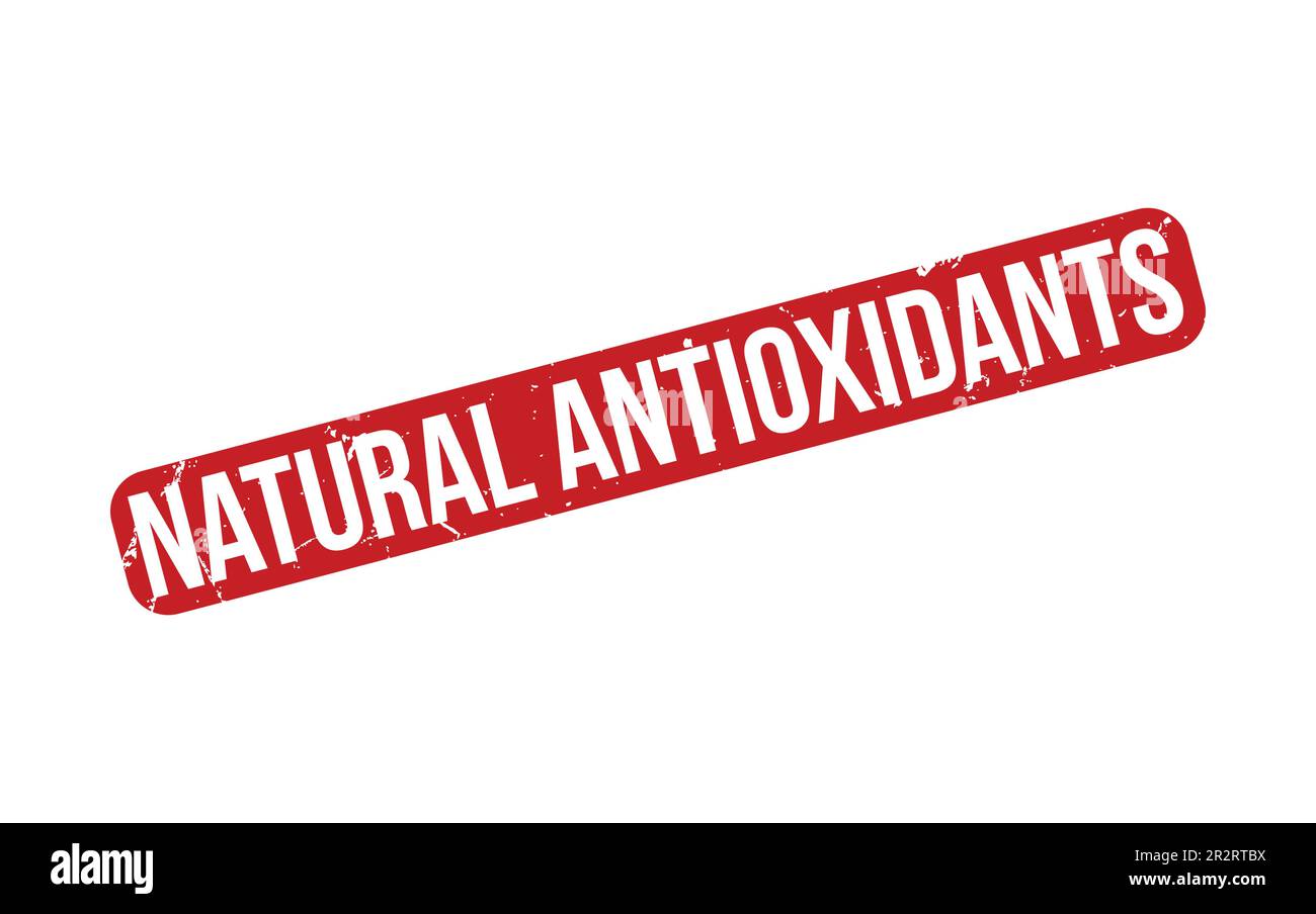 Natural Antioxidants rubber grunge stamp seal vector Stock Vector Image ...