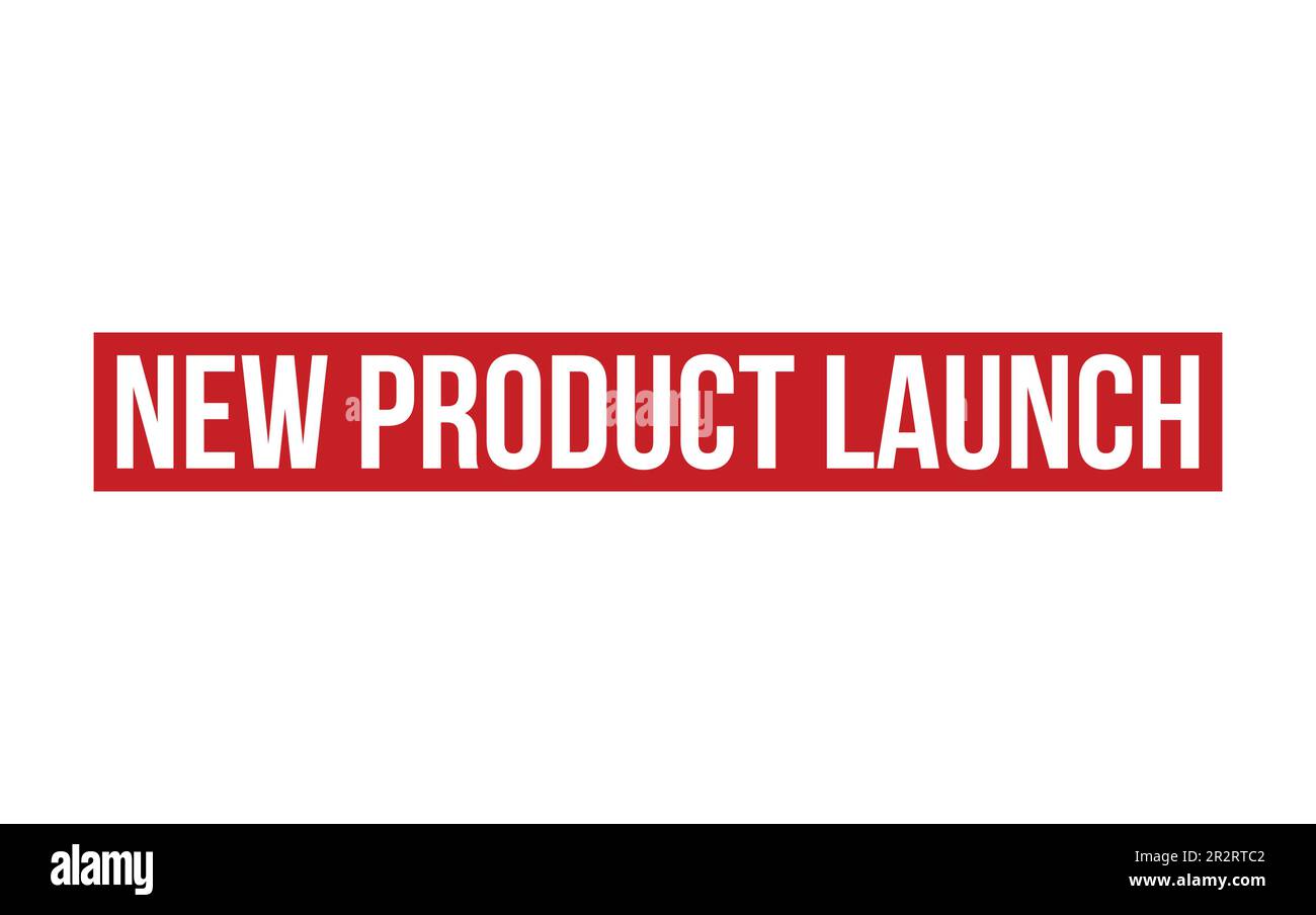 Red New Product Launch Rubber Stamp Seal Vector Stock Vector Image ...