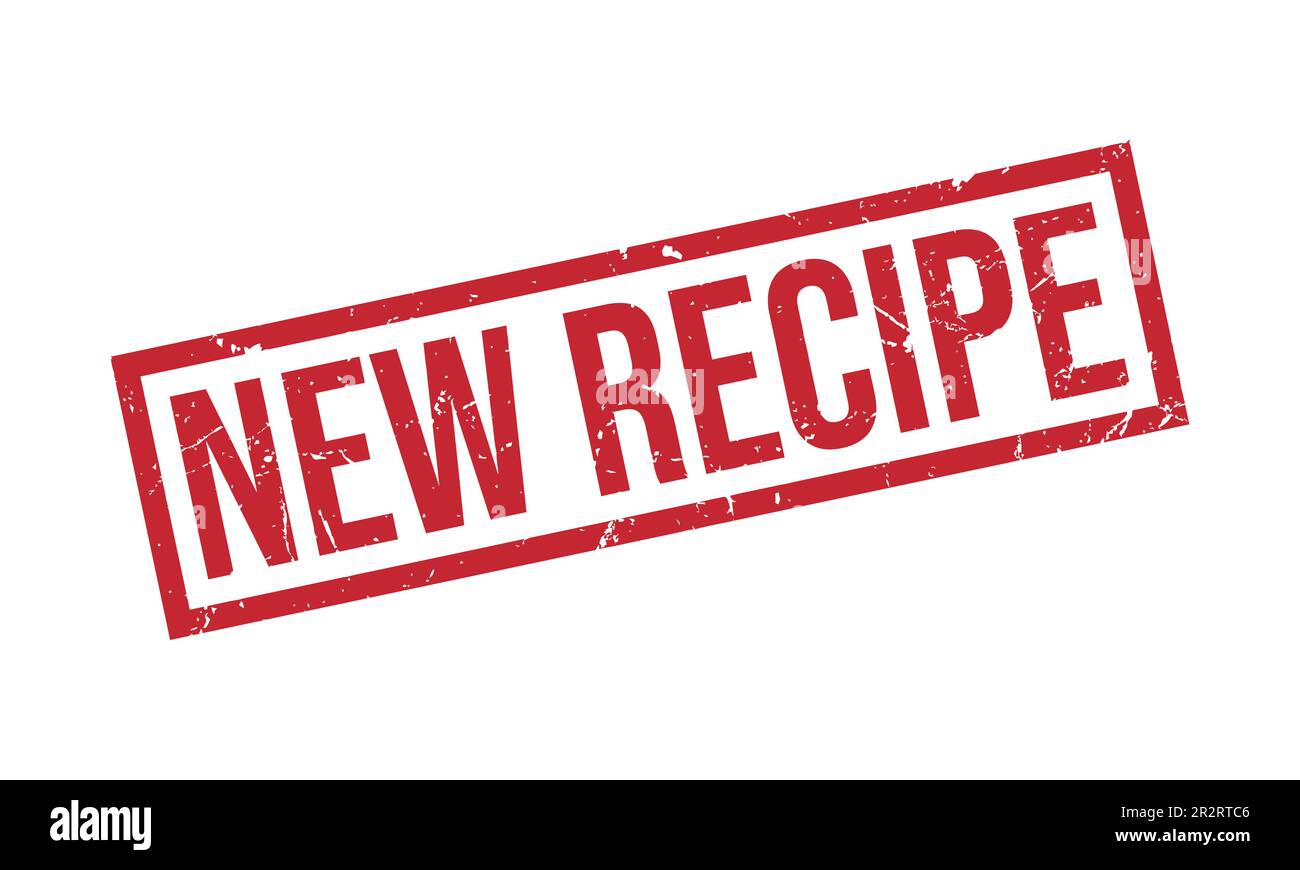 New Recipe Rubber Stamp Seal Vector Stock Vector Image & Art - Alamy