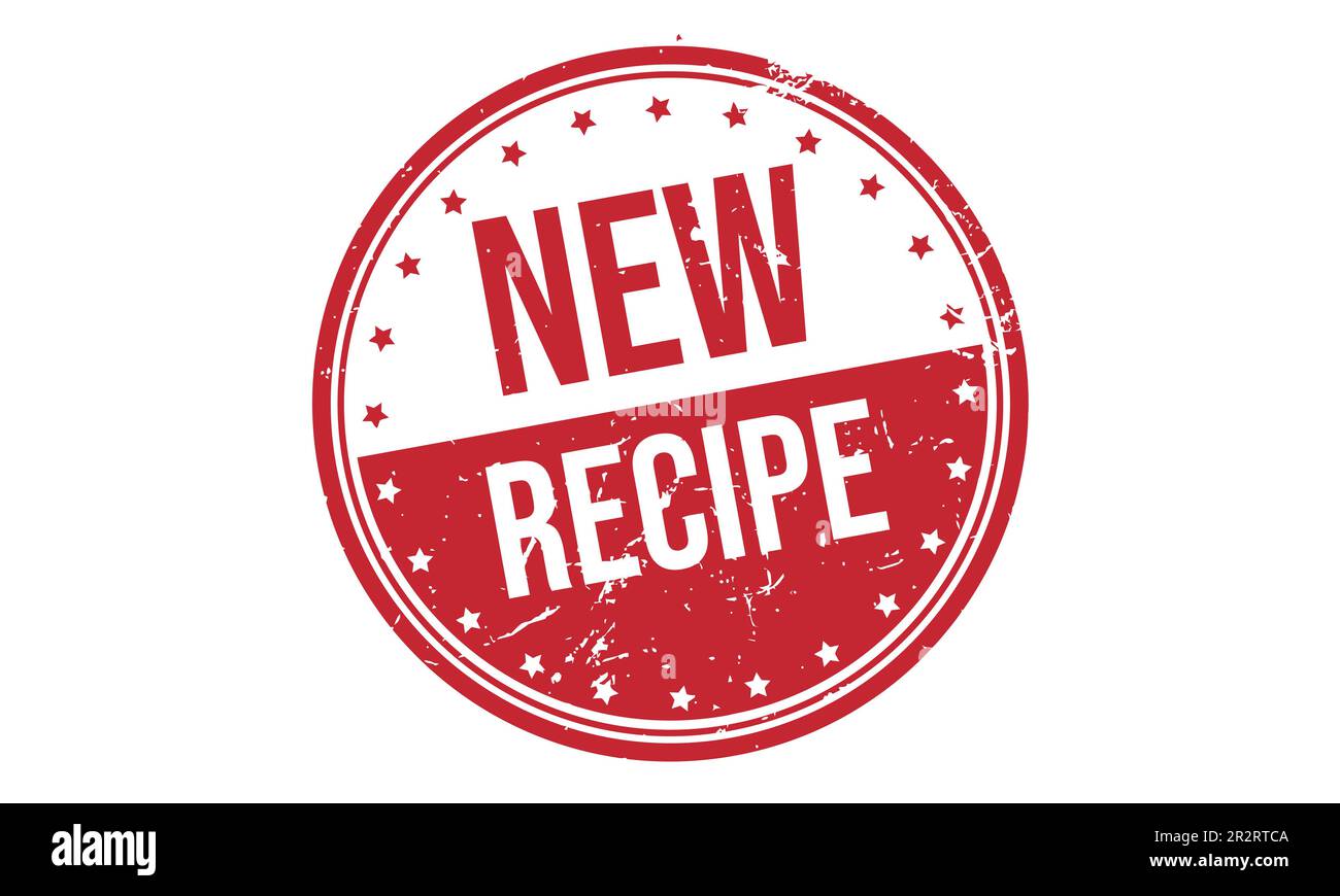 New Recipe Rubber Stamp Seal Vector Stock Vector Image & Art - Alamy