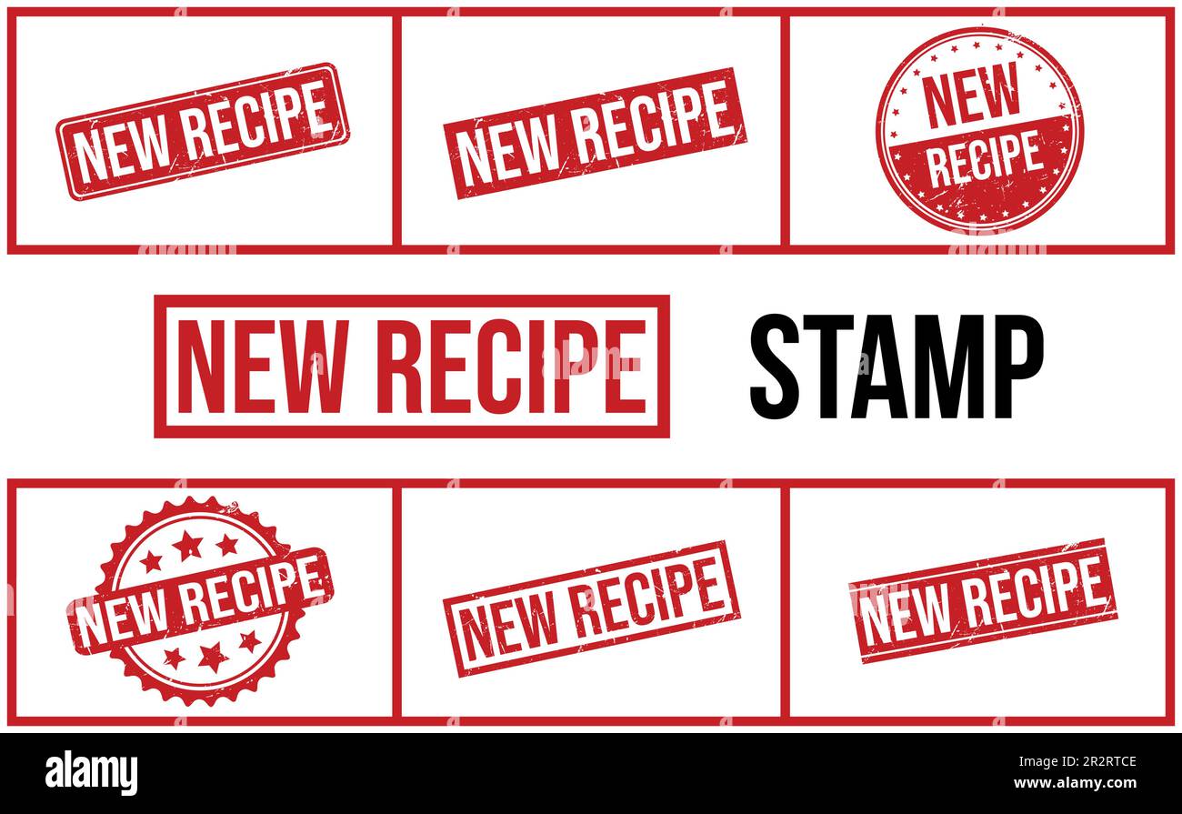 New recipe seal hi-res stock photography and images - Alamy