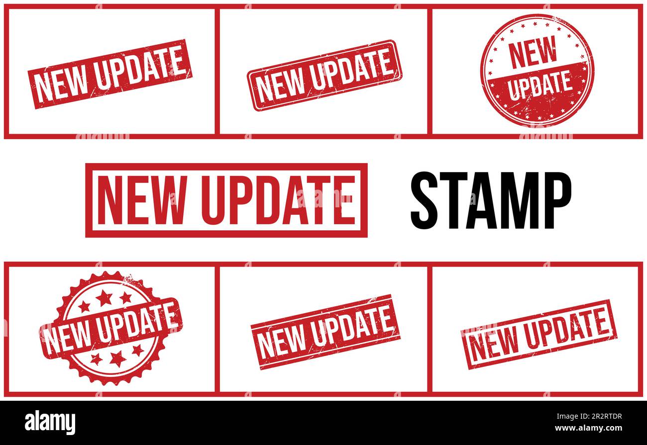 New Update Rubber Stamp Set Vector Stock Vector Image & Art - Alamy