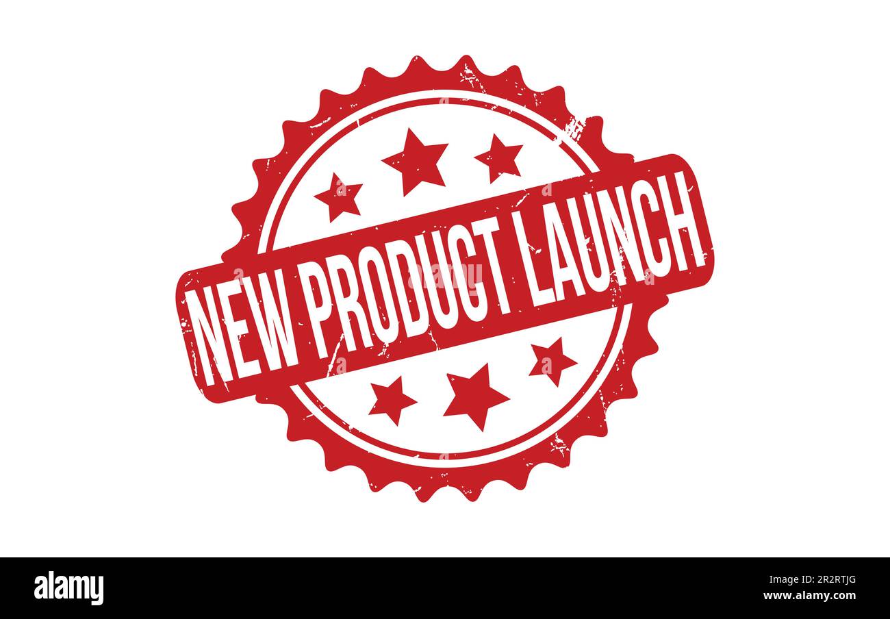 New Product Launch rubber grunge stamp seal vector Stock Vector Image ...