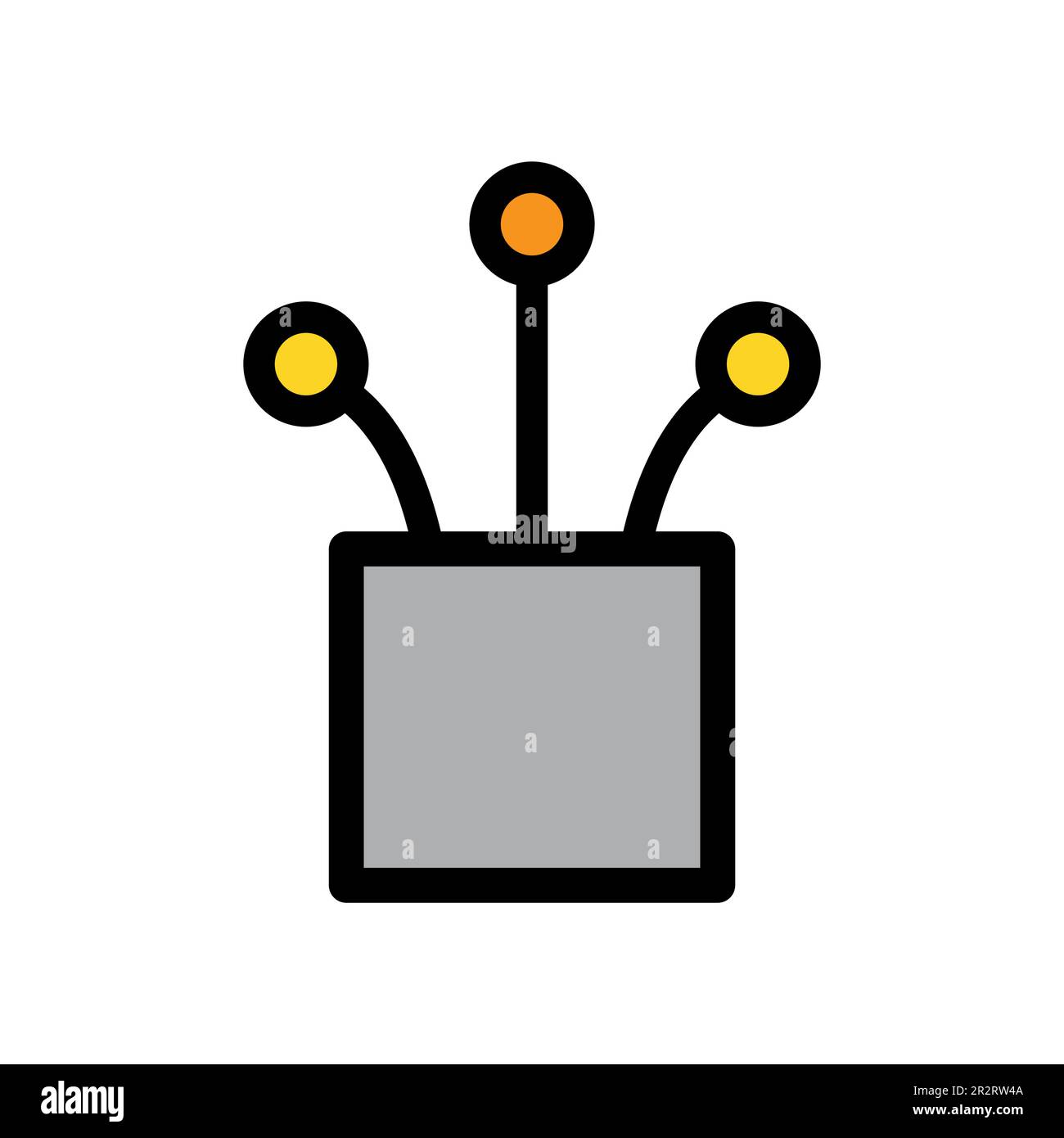 Optical cable icon, technology information wire web network, digital ...