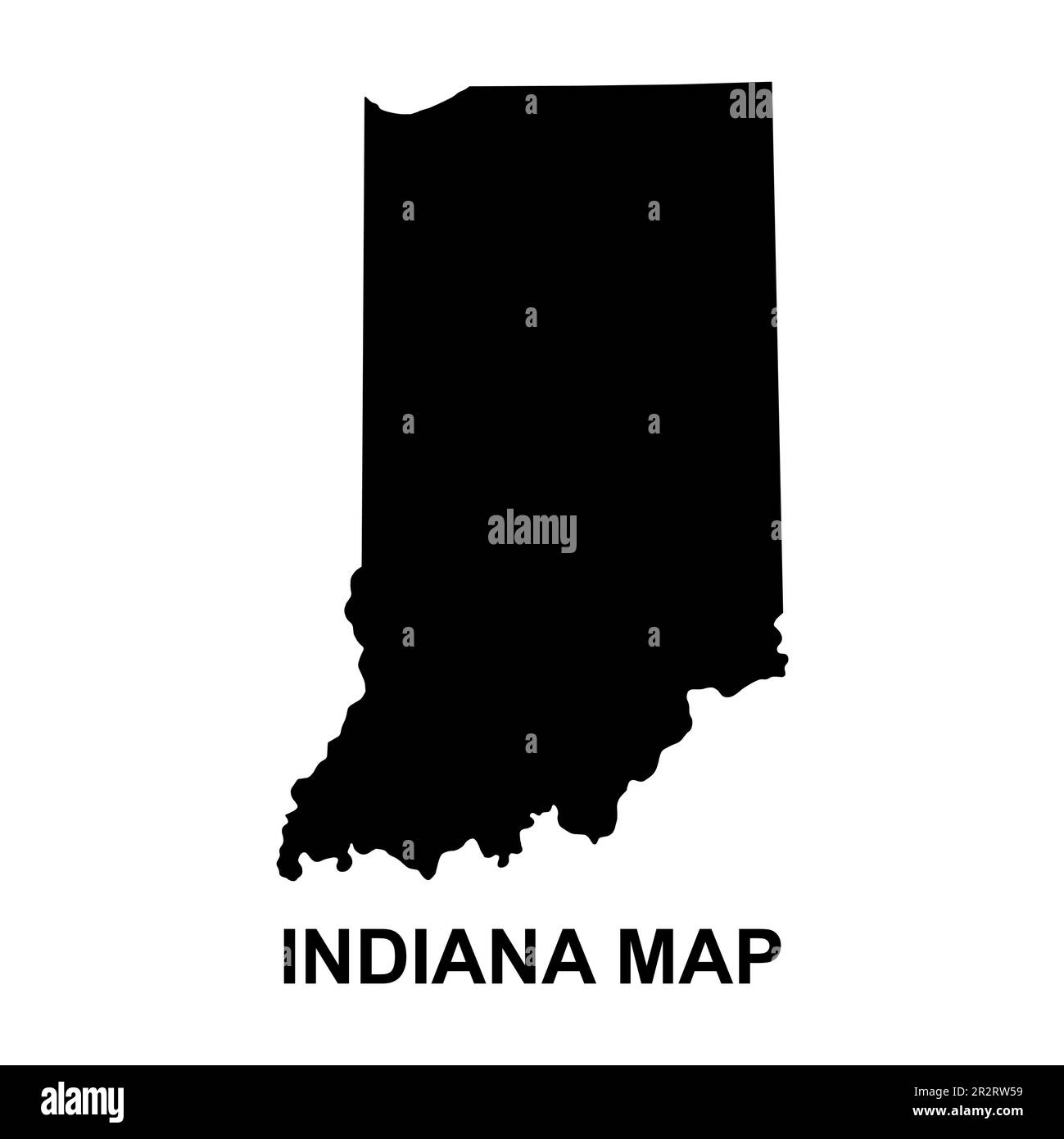 Indiana map shape, united states of america. Flat concept icon symbol ...