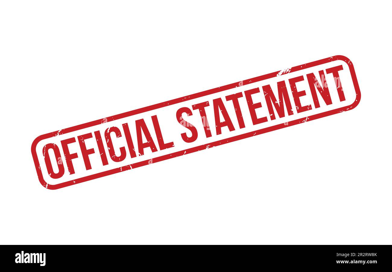 Red Official Statement Rubber Stamp Seal Vector Stock Vector Image ...
