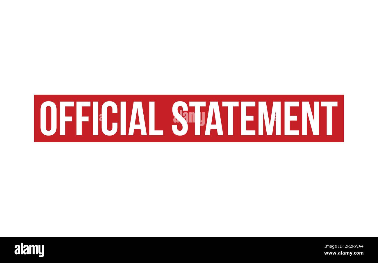 Red Official Statement Rubber Stamp Seal Vector Stock Vector Image ...