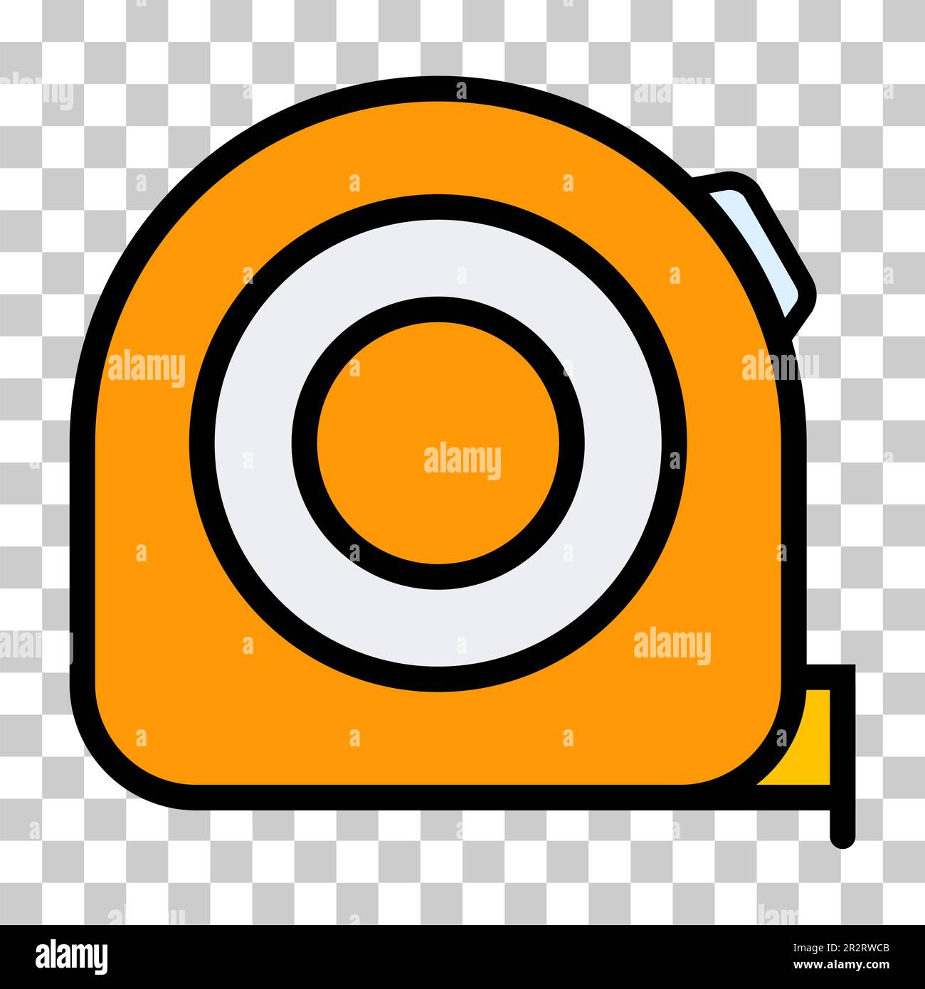 Measurement tape icon, measure tool concept design symbol, instrument ...